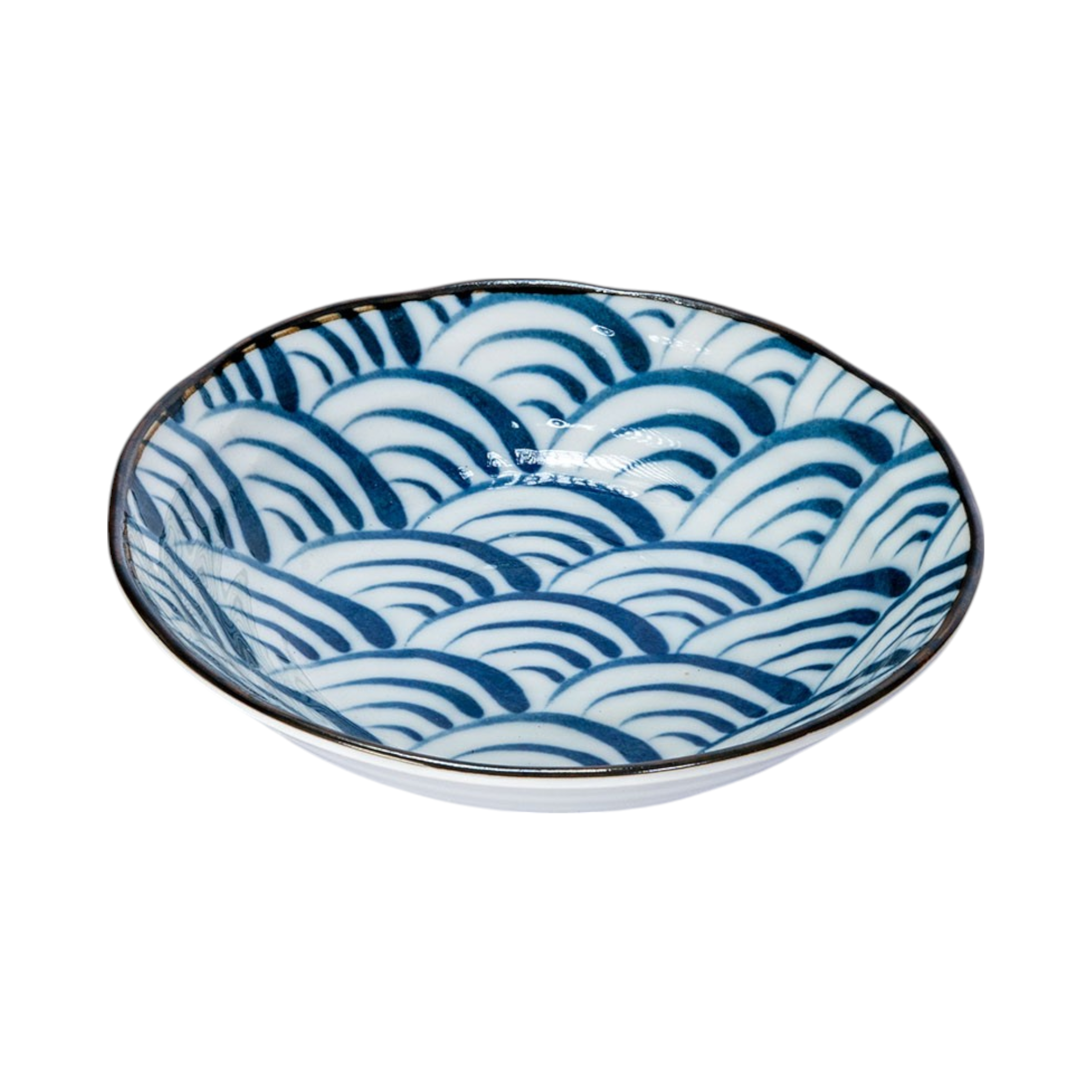 Nami Waves 6.5"Dia x 2.5"H Shallow Bowl JP (6/48) – Urban Tokyo