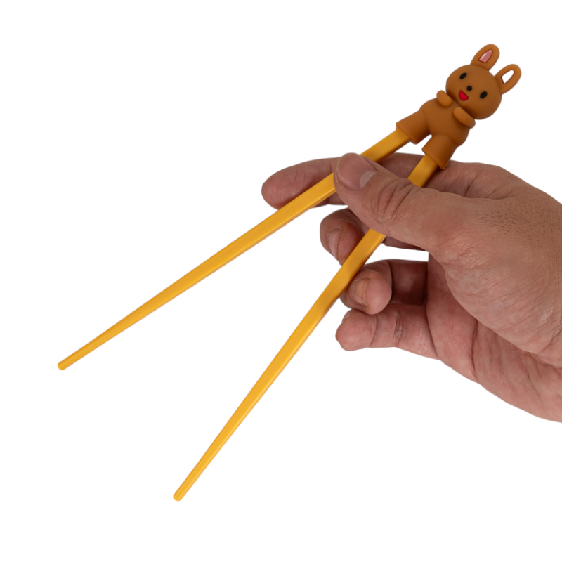 Rabbit Bunny Training Chopsticks Brown Silicone (6/24/480) – Urban Tokyo