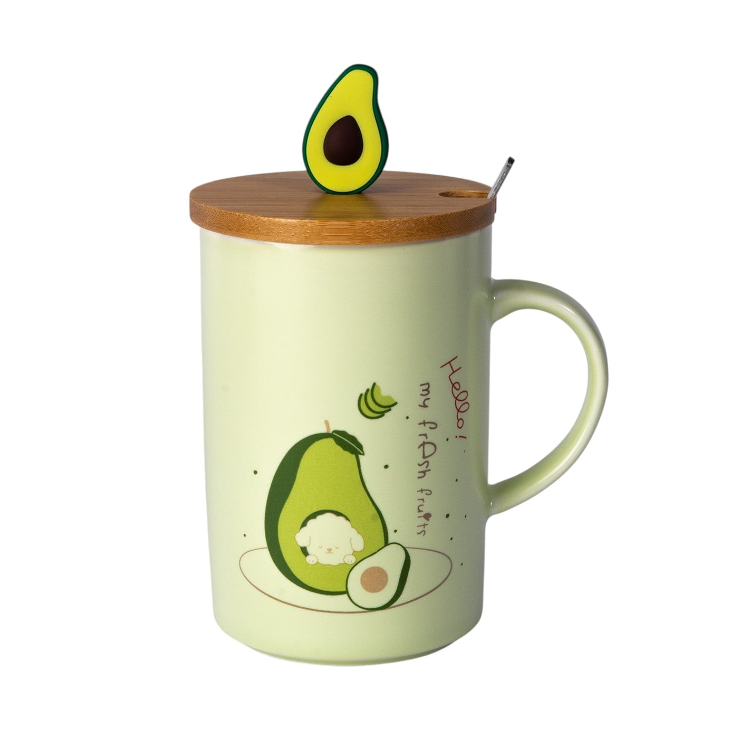 Avocado 12oz Mug With Lid and Spoon (10/30) – UrbanTokyo