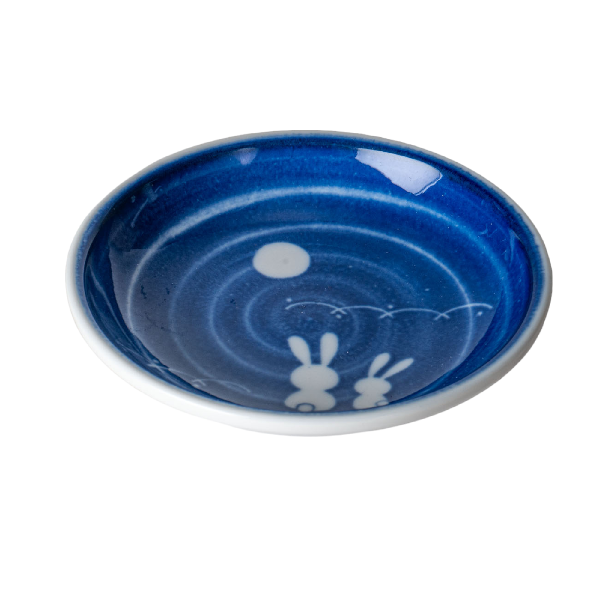 Moon Rabbit Design 2oz 3.75"Dia Porcelain Sauce Dish JP (20/240 ...